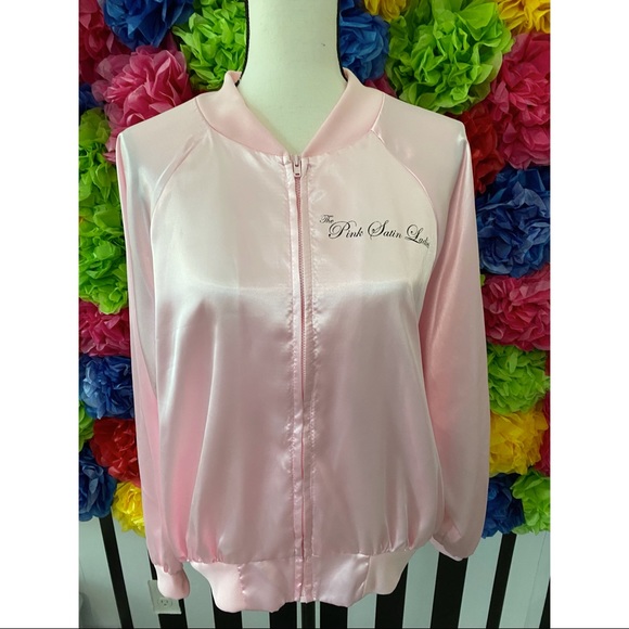 California Costumes | Jackets & Coats | Grease Pink Satin Ladies Satin ...